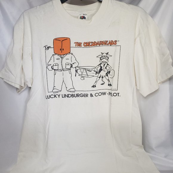 Fruit of the Loom | Shirts | The Cheddarheads Lucky Lindburger Cowpilot ...